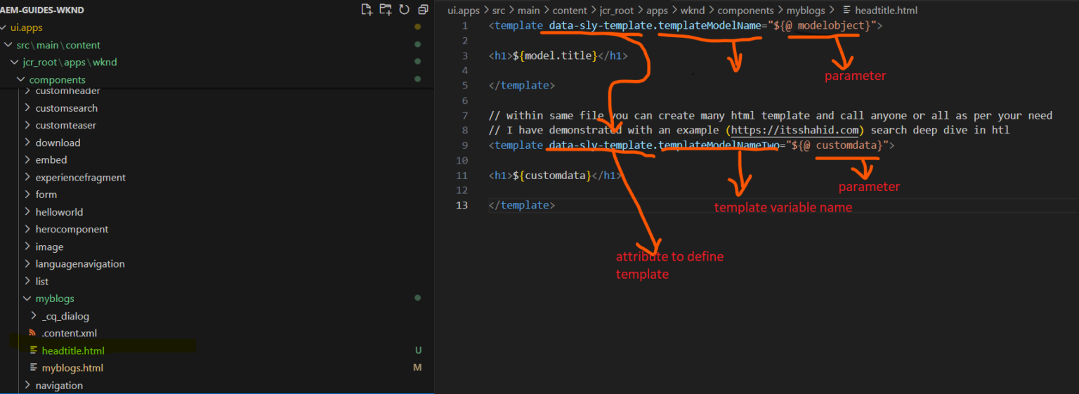 Deep Dive into HTL in AEM- Sightly and Rendering Script